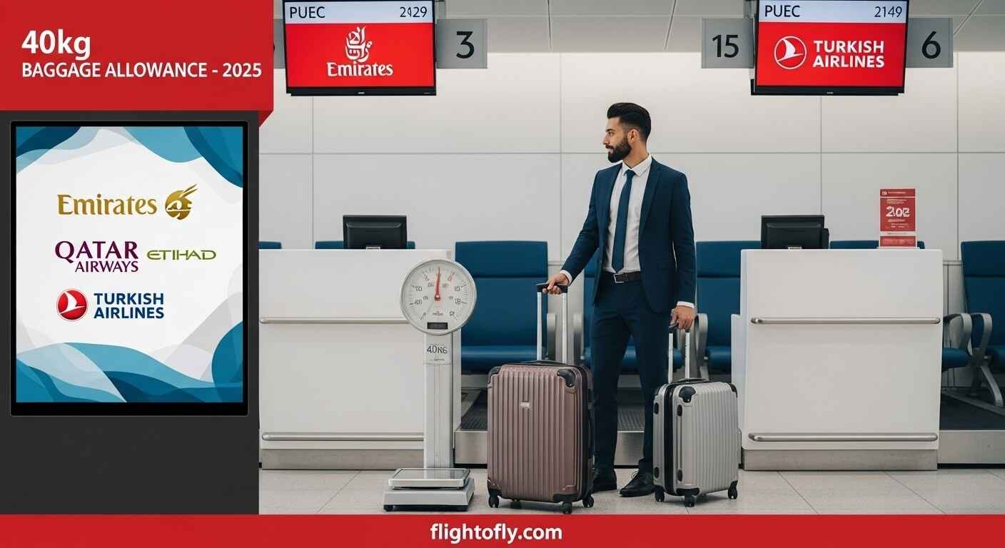 Airlines with 40kg Baggage Allowance: Full List & Tips for 2025